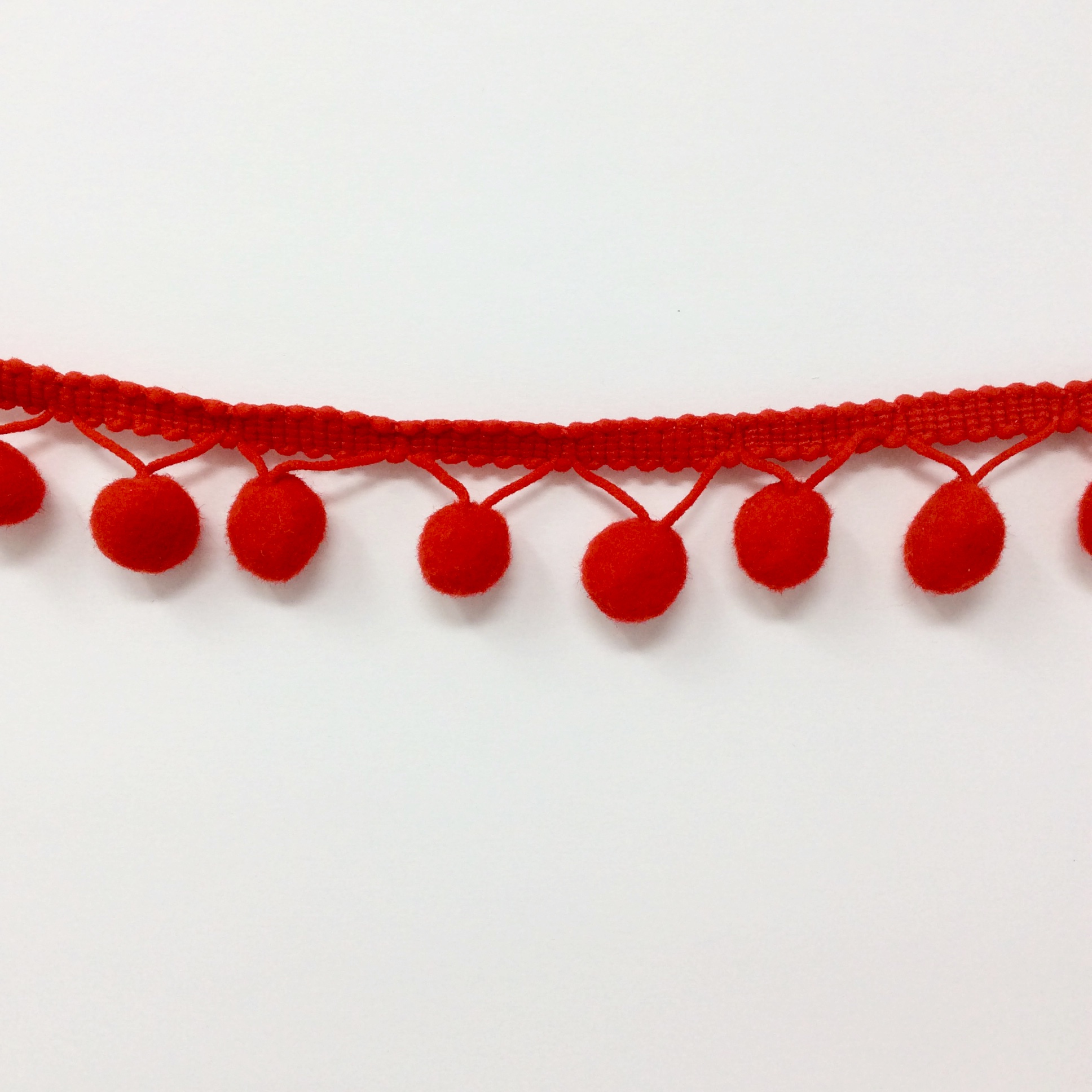Supreme Laces – Pom Pom Fringe – Red – My Sewing Room